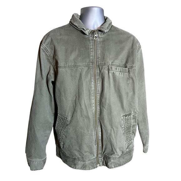 Timberland | Jackets & Coats | Timberland Green Detroit Style Zip Front ...